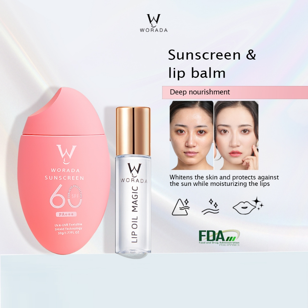 FDA approved WORADA SPF 60 face whitening sunscreen long-lasting ...