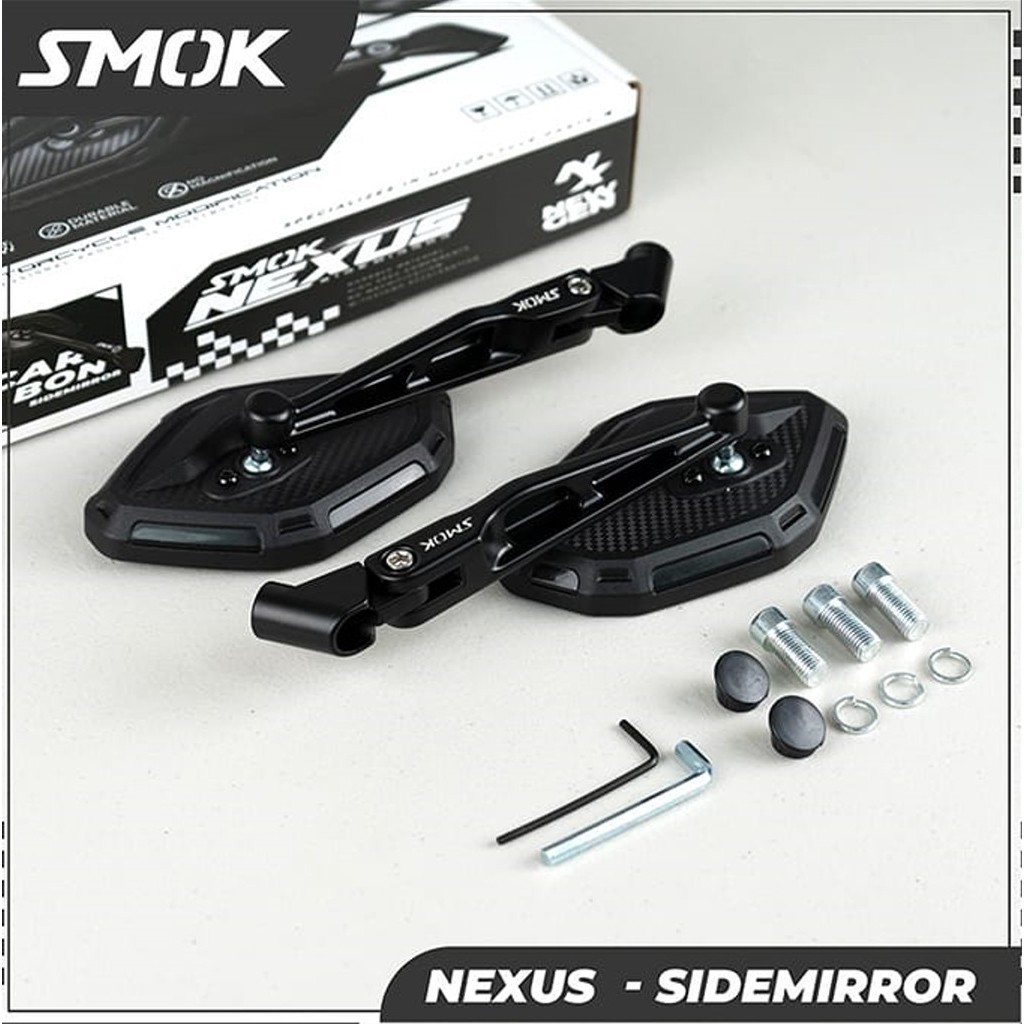【EAGLE SPEED】SMOK NEXUS SIDE MIRROR UNIVERSAL ORIGINAL BLACK-BLACK ...