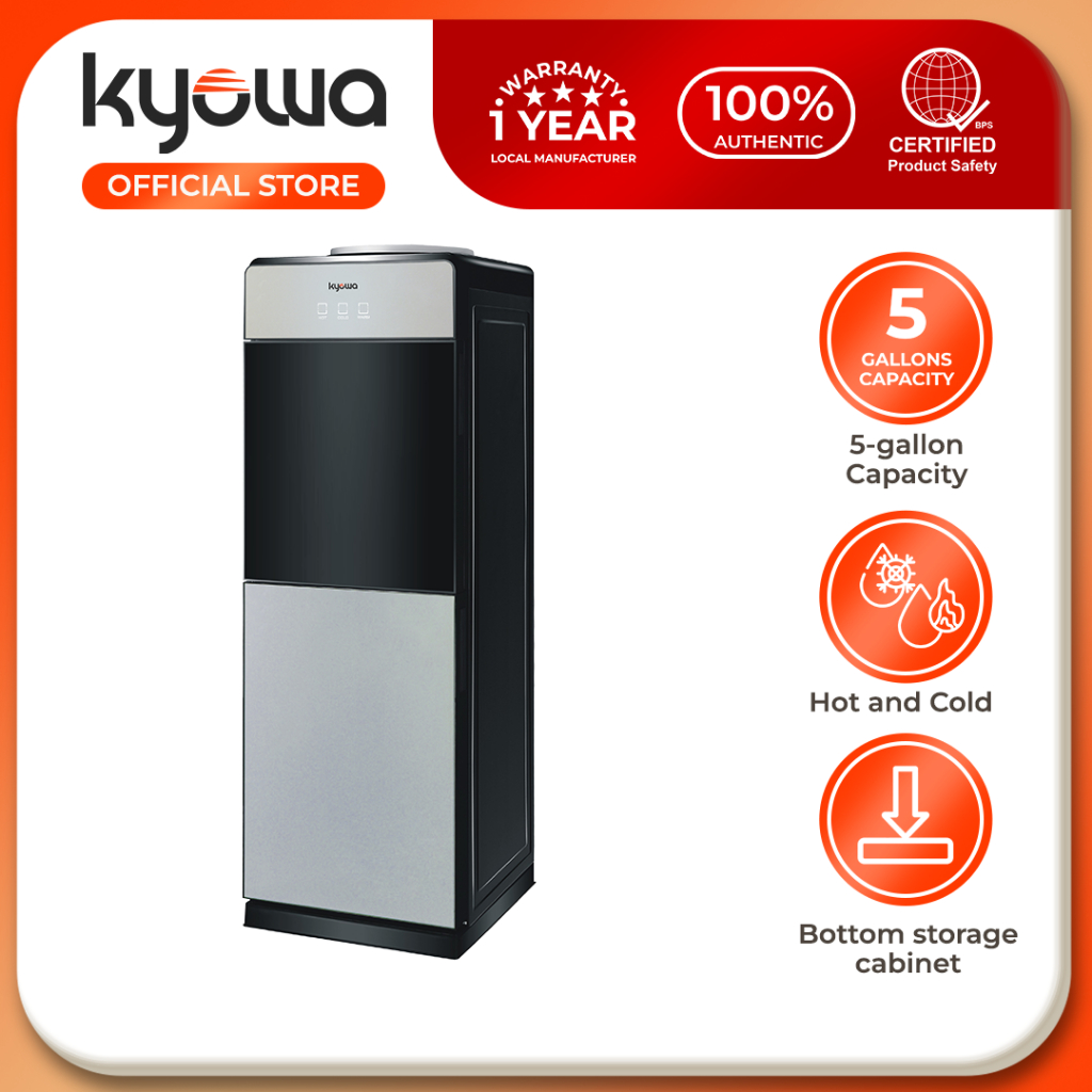 Kyowa Top Load Water Dispenser with Bottom Storage Silver (KW-1525 ...