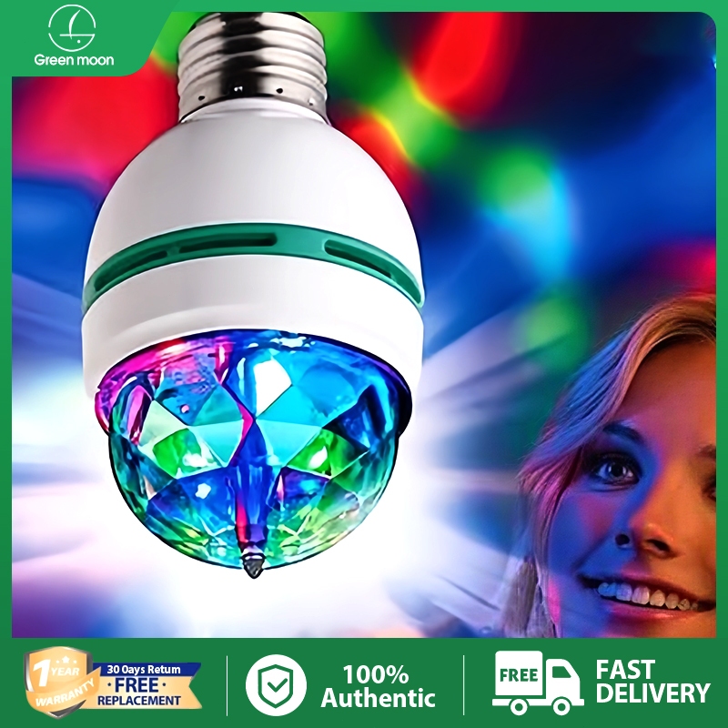 Green Moon Disco Light Mini Party Disco Bulb Christmas Lights Party ...