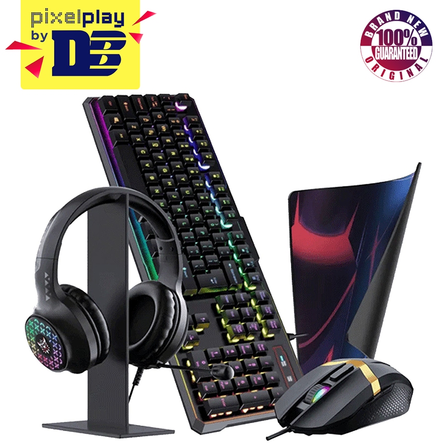 Onikuma TZ5006 5-In-1 RGB Wired Keyboard/Mouse/Mouse Pad/Headset ...