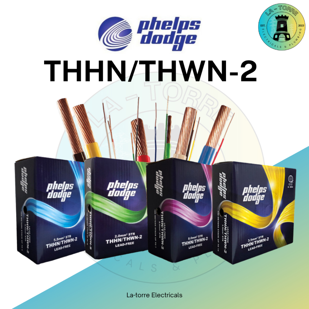 PHELPS DODGE THHN STRANDED WIRE (2.0, 3.5, 5.5 150mtrs) (8.0 100mtrs ...