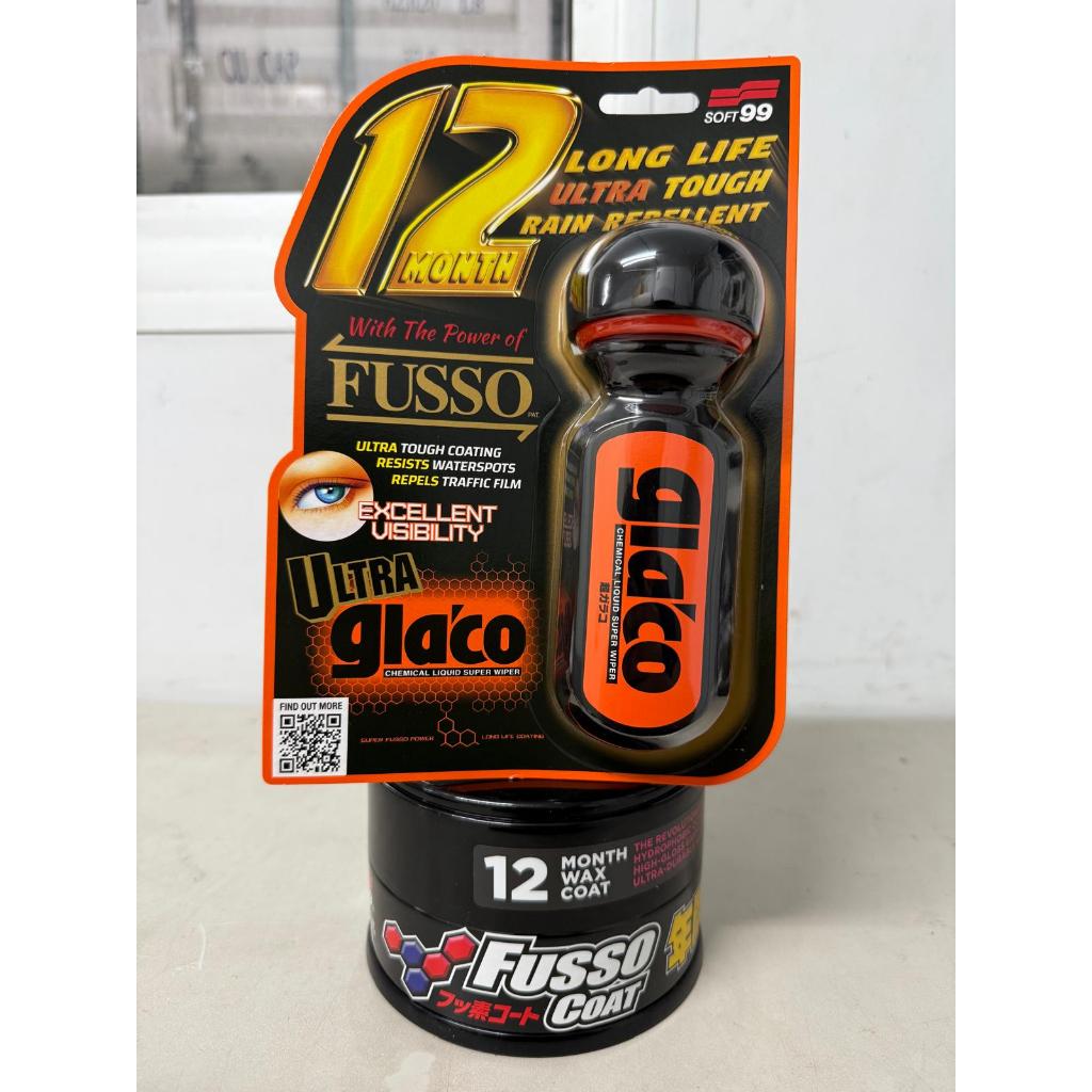 SOFT99 Bundle Fusso Coat 12 Months Wax (NEW FORMULA) + Ultra Glaco ...