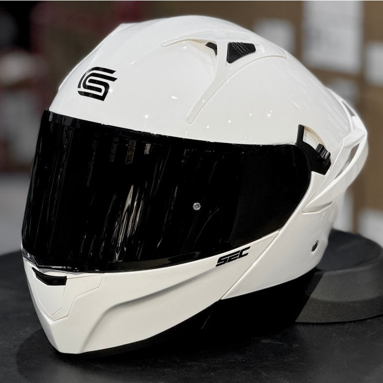 SEC Element Modular Dual Visor Helmet for Motorcycle (Free Clear Visor ...
