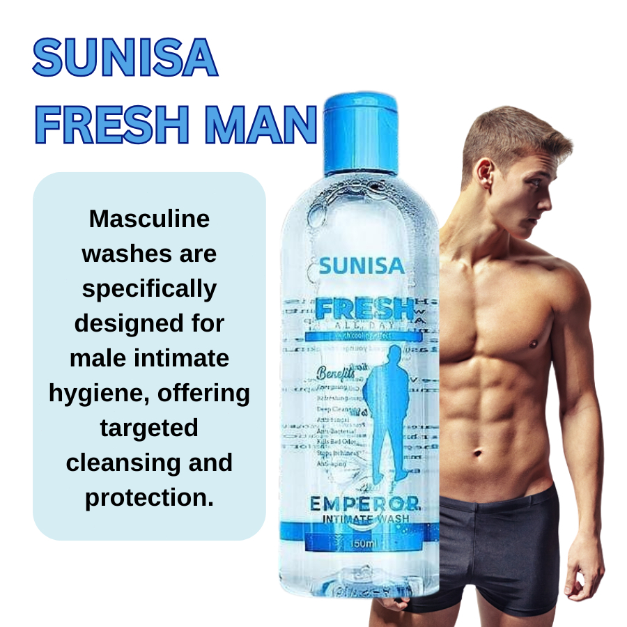 SUNISA Fresh All Day EMPEROR INTIMATE WASH 150ml Anti Odor Anti ...