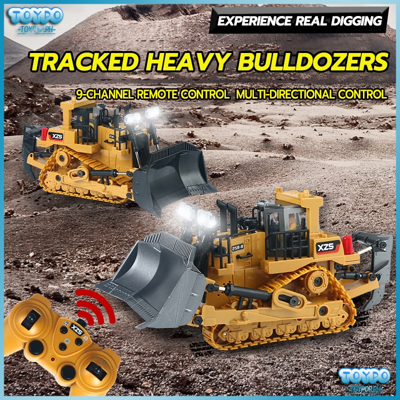 Bulldozer Wireless Remote Control Toys 2.4G Engineering Vehicle ...