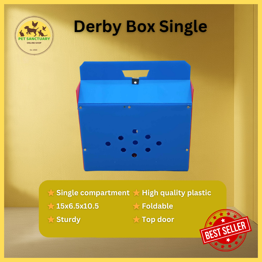 Single Derby chicken box ( Random Color ) / cock cage / kulungan ng ...