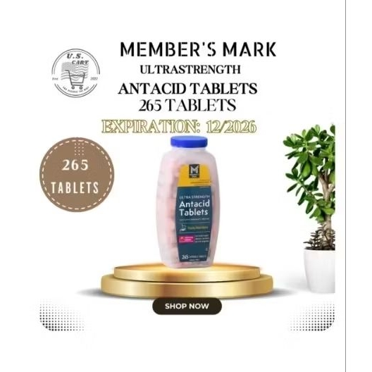 MEMBERS MARK ULTRA STRENGTH ANTACID 265 TABLETS USA AUTHENTIC/ EXPIRY ...
