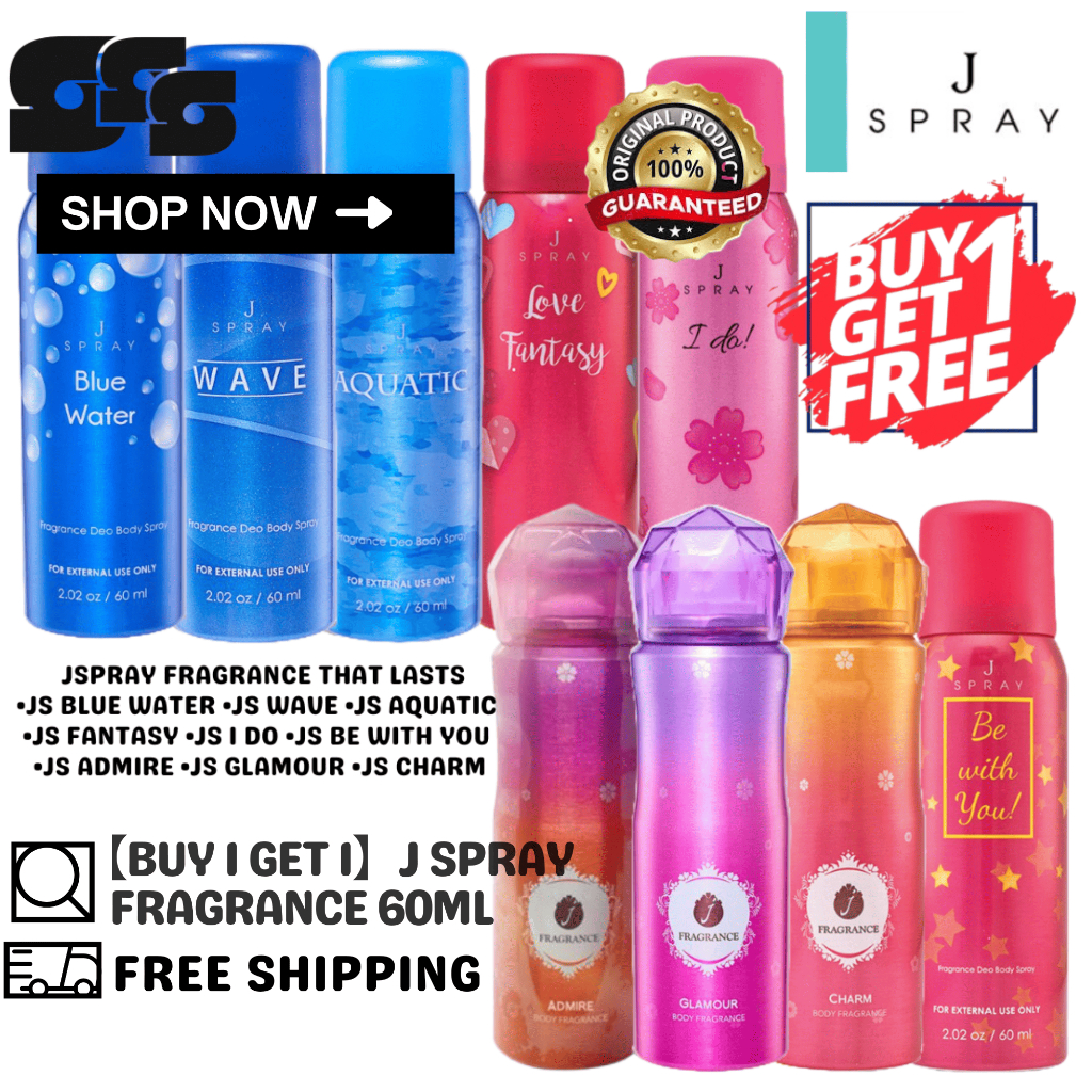 【BUY 1 TAKE 1】J Fragrance Spray 60ml – Long-Lasting Original Scent for ...