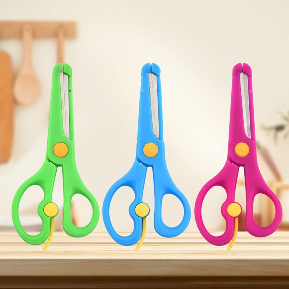 Child DIY Paper Cut Safety Scissor Handmade Head Scissors Stationery ...