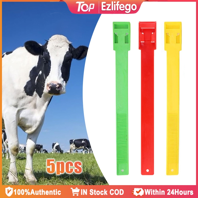 5Pcs Adjustable Cow Cattle Mark Foot Ring Livestock Identification Tag ...