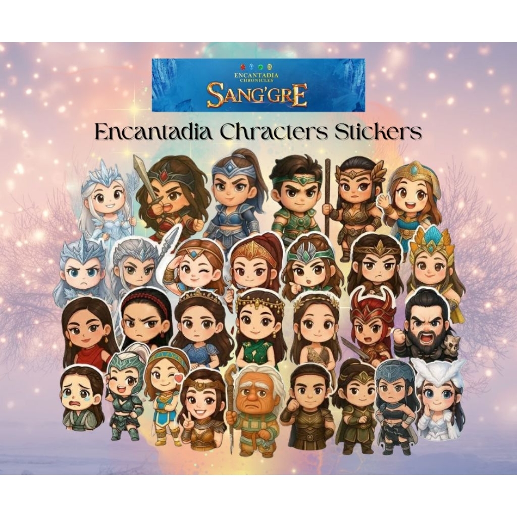 ENCANTADIA CHARACTERS STICKERS SOLD PER SET | Shopee Philippines