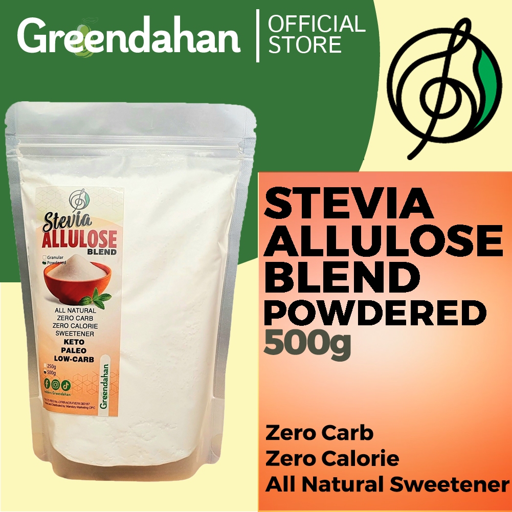 GREENDAHAN / Stevia Allulose Blend Powdered 500g – Zero Calorie Natural Sweetener , Keto ...