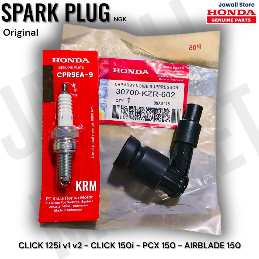 Sparkplug Set Click, PCX, Airblade .. Honda Genuine Part (KRM - KZR ...
