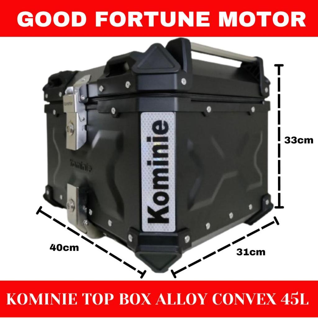 KOMINIE ALLOY TOP BOX CONVEX 45L WITH METAL BASE PLATE | Shopee Philippines