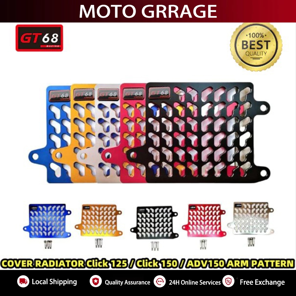CNC Radiator Cover For Honda Click 125 / Click 150 / ADV 150 Alloy Made ...