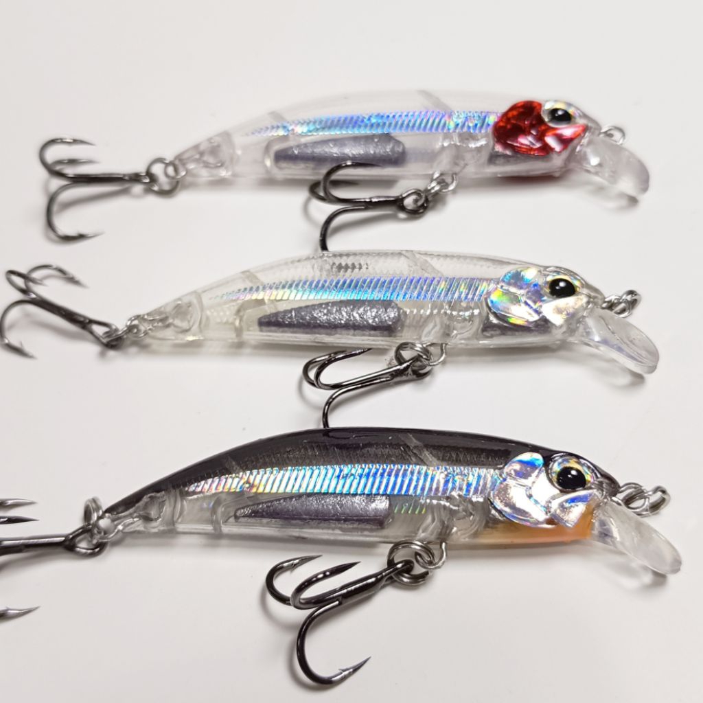 Lutac Budget Bolinao Red Head Ghost Dilis Sinking minnow 60 mm 8.1grams ...