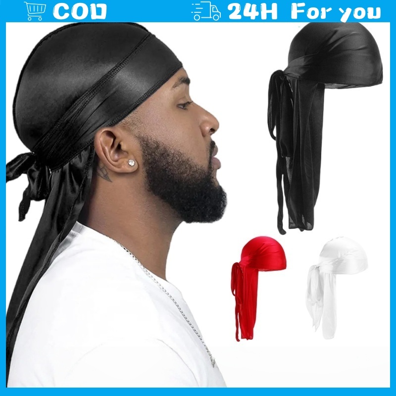 Dreaming Pirate Hat Silky Durag For Men Women Headwrap Durags Headscarf ...
