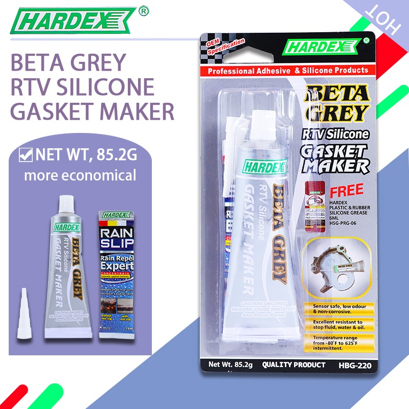 HARDEX Beta Grey Gasket Maker 82.5g Resistant To High Temperatures Car ...
