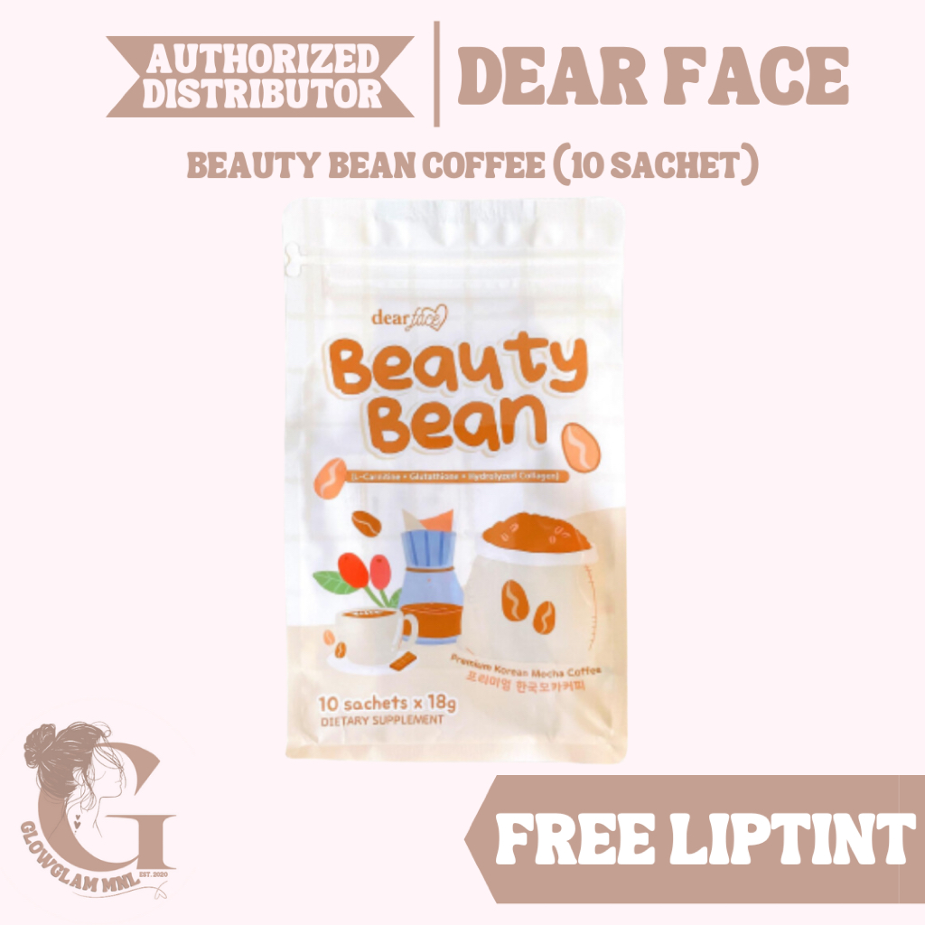 (FREE LIPTINT) Dear Face Beauty Bean Premium Korean Mocha Coffee Choco ...