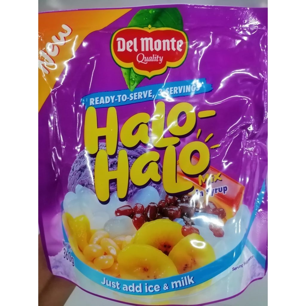 Del Monte Halo-Halo mix with syrup 360g ready to serve good for 3 ...