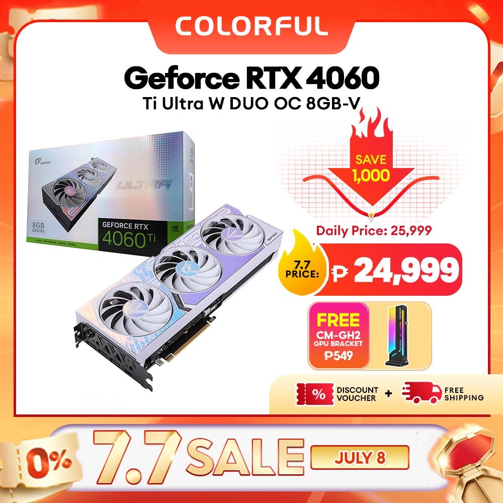 Colorful GeForce RTX 4060 Ti Graphics Cards (8GB & 16GB) | Shopee ...