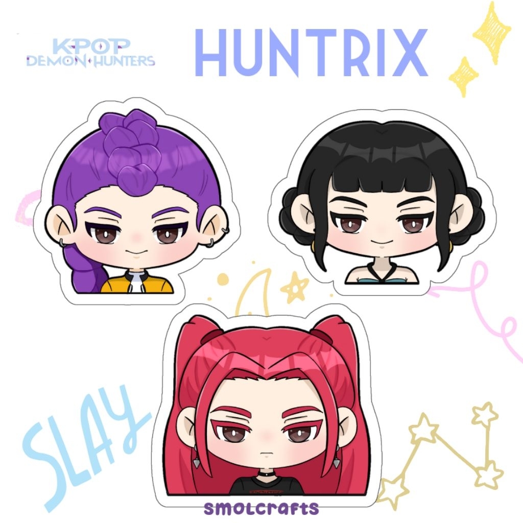 Huntrix Holo Sticker Set Kpop Demon Hunter | Shopee Philippines