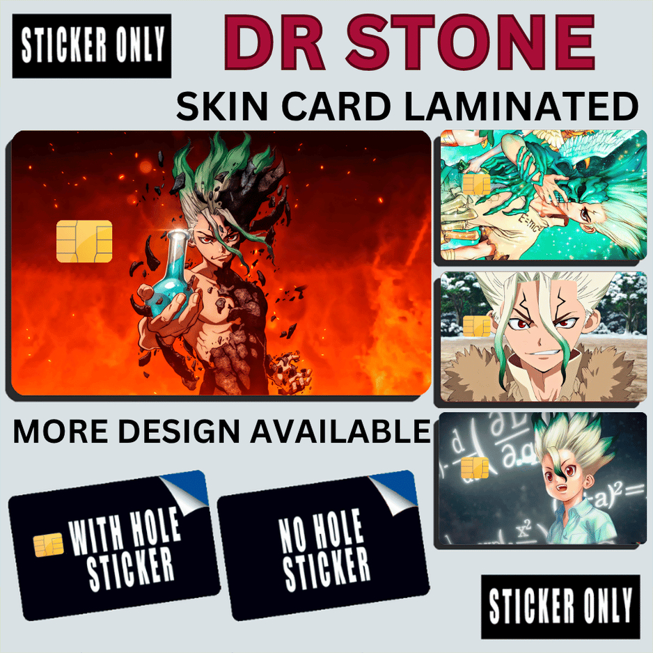 DR STONE - STICKER SKIN CARD FOR ATM, CREDIT, DEBIT , BEEP CARD ...