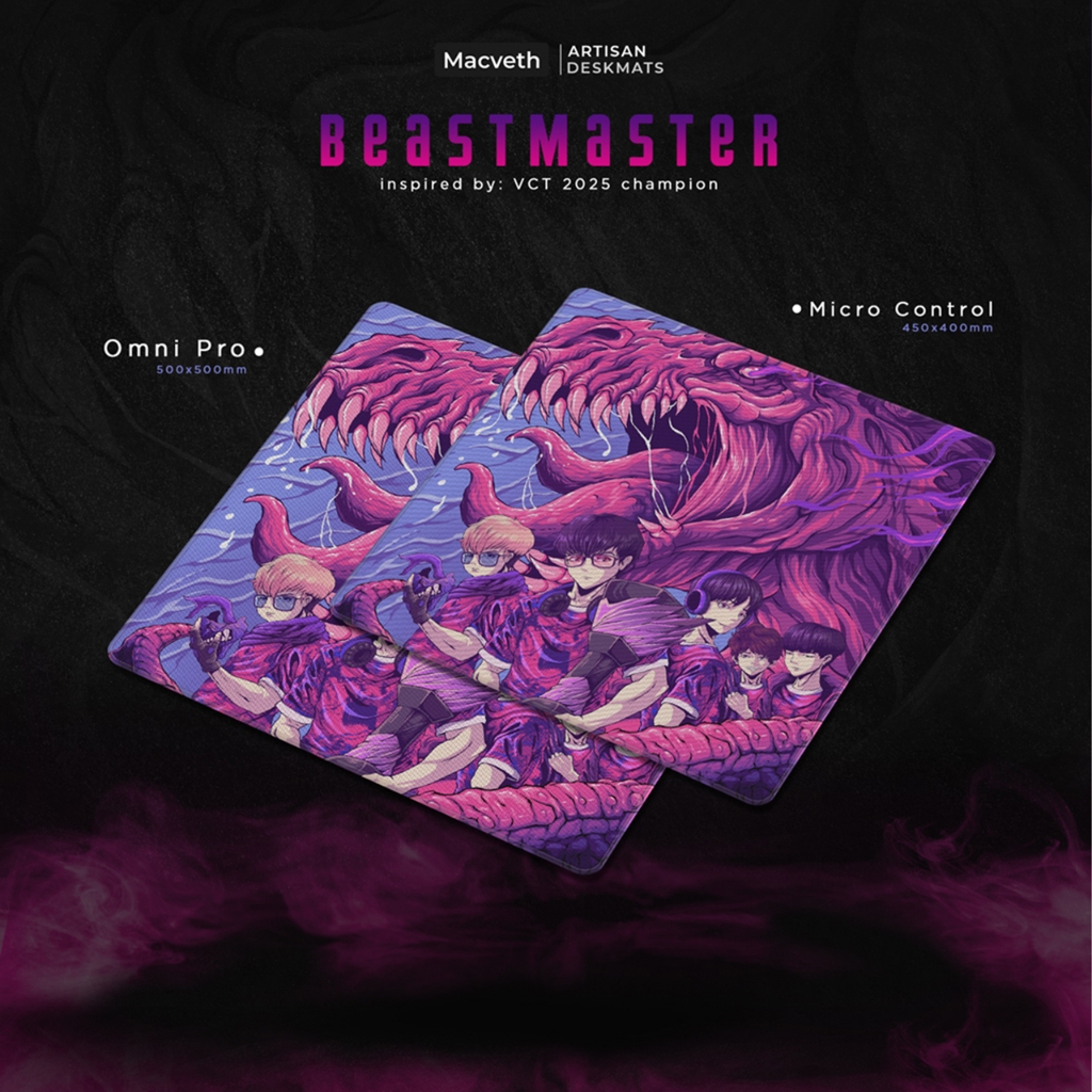 Macveth Mousepad | Beast Master VCT 2025 Champ | Gaming Mouse pad ...