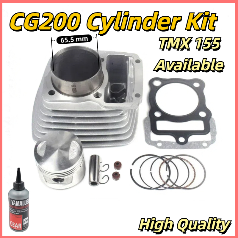 CG200 Cylinder Block Kit 65.5mm TMX155 Plug And Play Motorcycle Engine ...