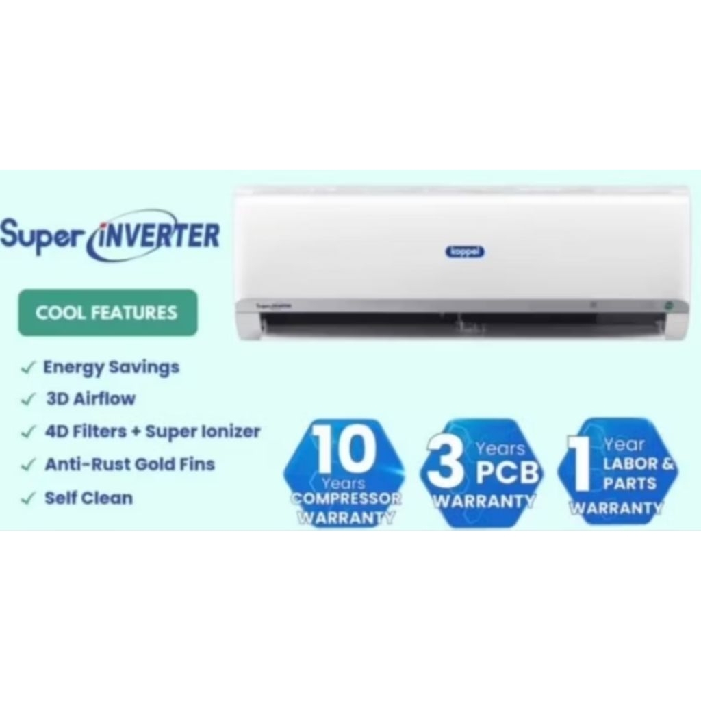 KOPPEL SUPER INVERTER 2.5HP TO 3HP SPLIT TYPE AIRCON | Shopee Philippines