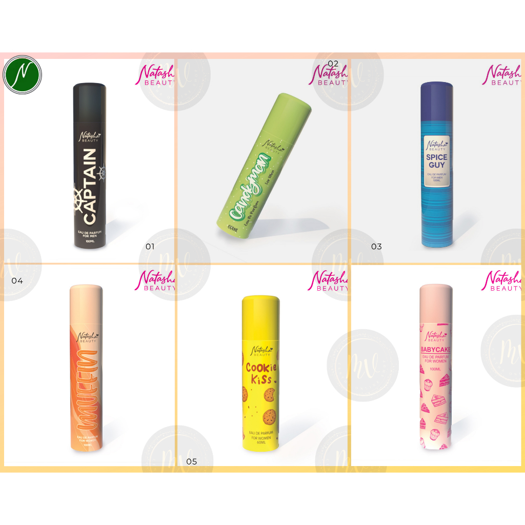 Natasha Perfume Body Spray 60ml and 100ml for Men and Women | Shopee ...