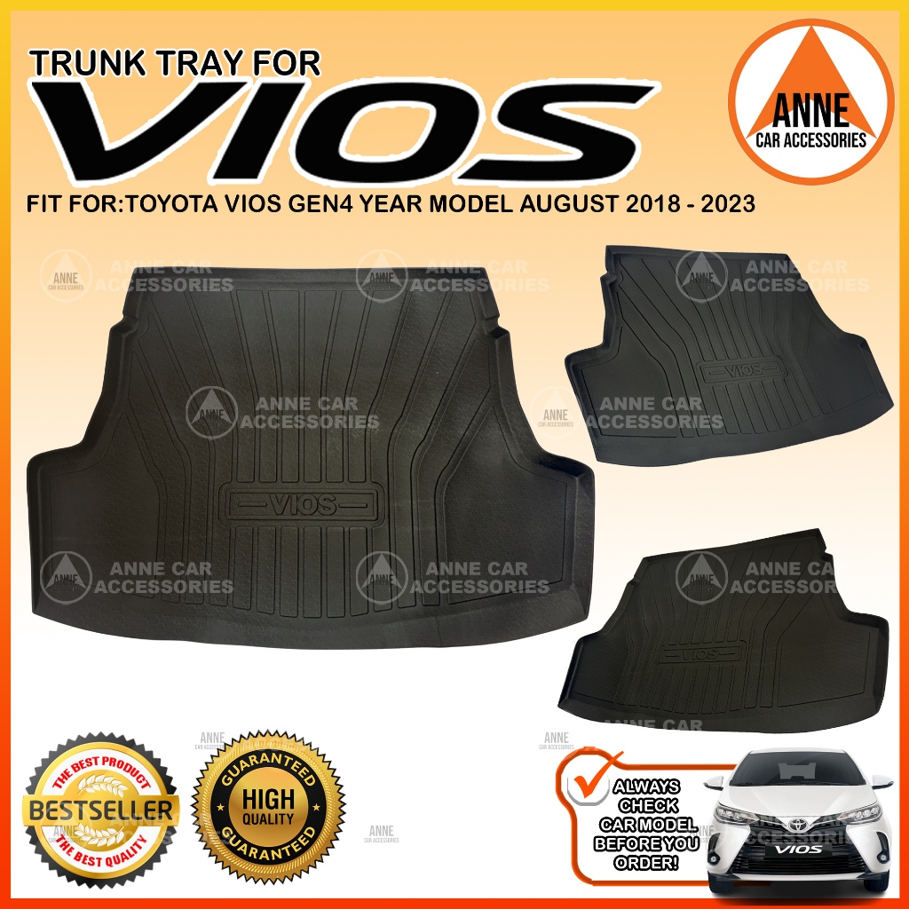 Toyota Vios Prime Gen 4 August 2018 - 2025 Model OEM Cargo Mat Trunk ...