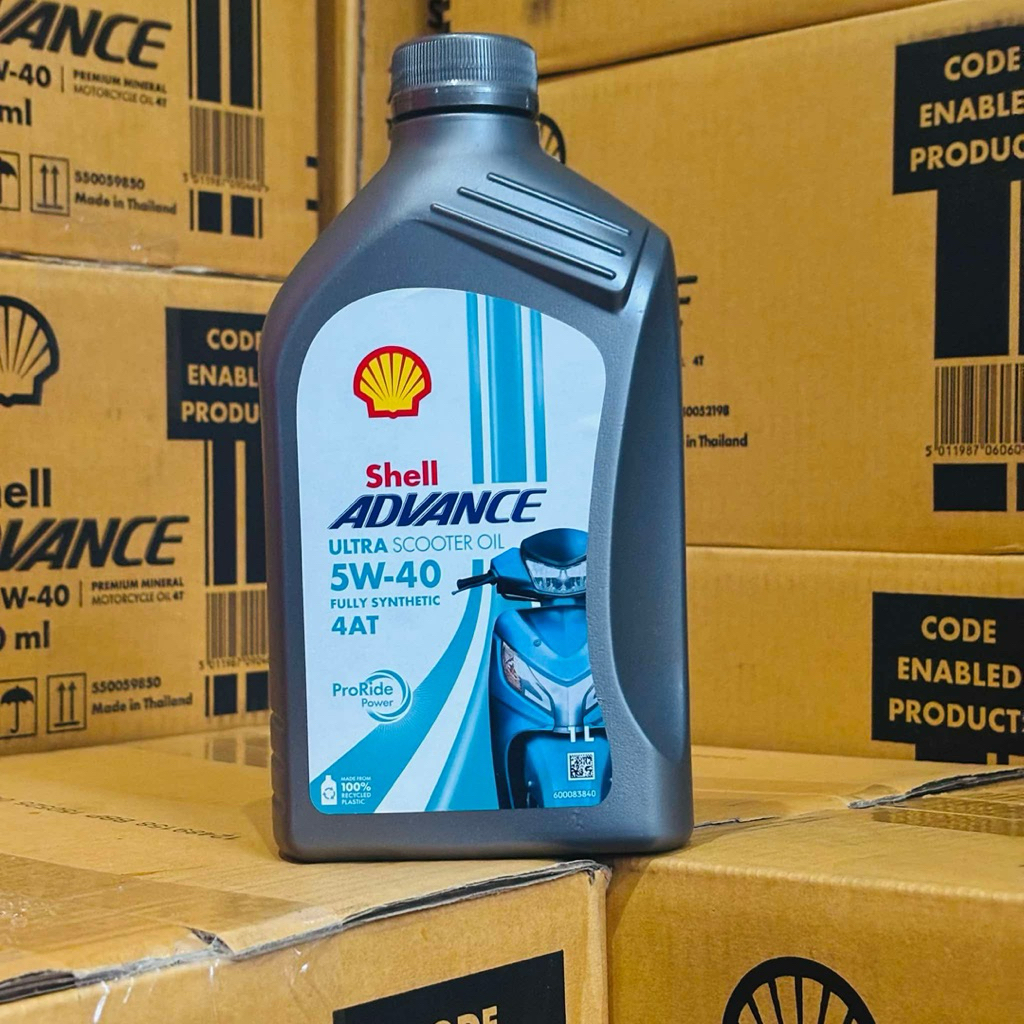 Shell Advance Ultra Scooter 5W-40 (1Liter) - 100% Synthetic Oil with ...