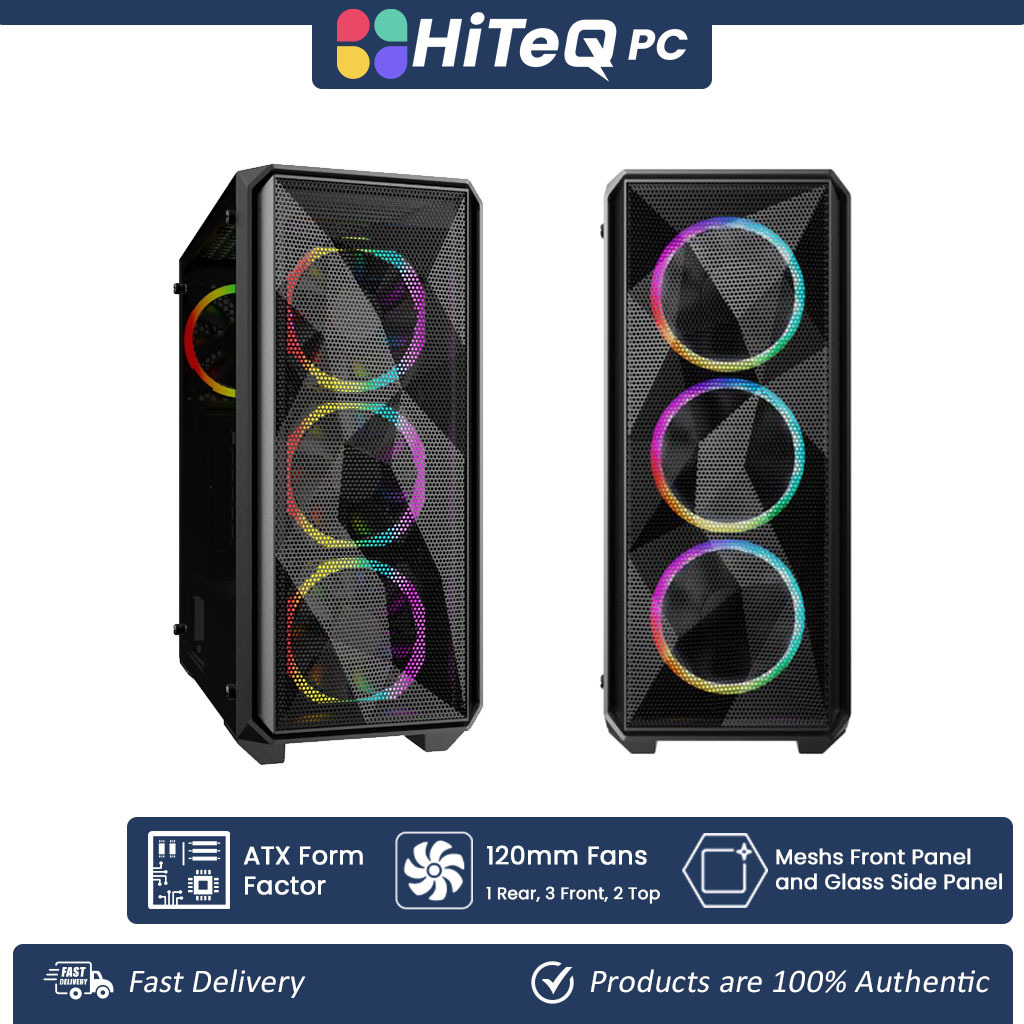 HiteqPC | Trendsonic ATX PC Case ME19A Megatron With Free 4 120mm ...