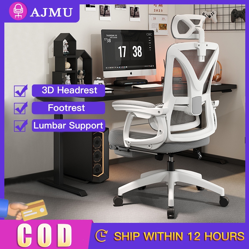 [COD] Office Chair Gaming Chair Ergonomic Chair Adjustable Height ...