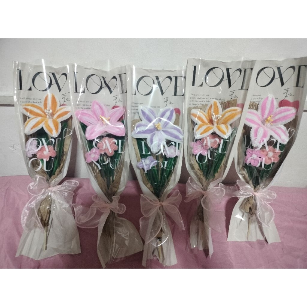 Fuzzy wire single stem calla lily/tulip/sunflower | Shopee Philippines