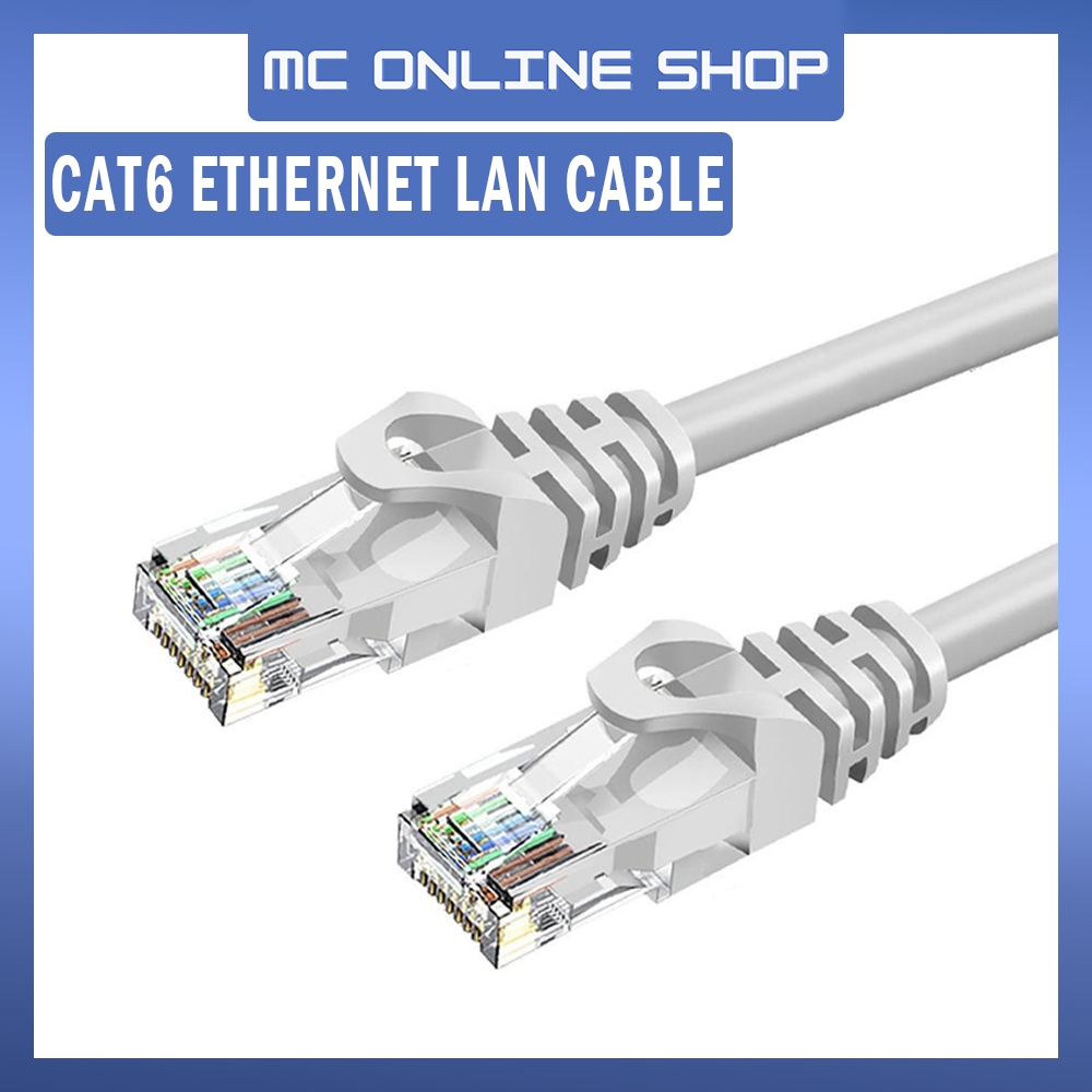 Cat6 Ethernet LAN Cable 1m/1.5m/2m/3m/5m/10m Internet Cable Wire Cord 1000mbps | Shopee Philippines