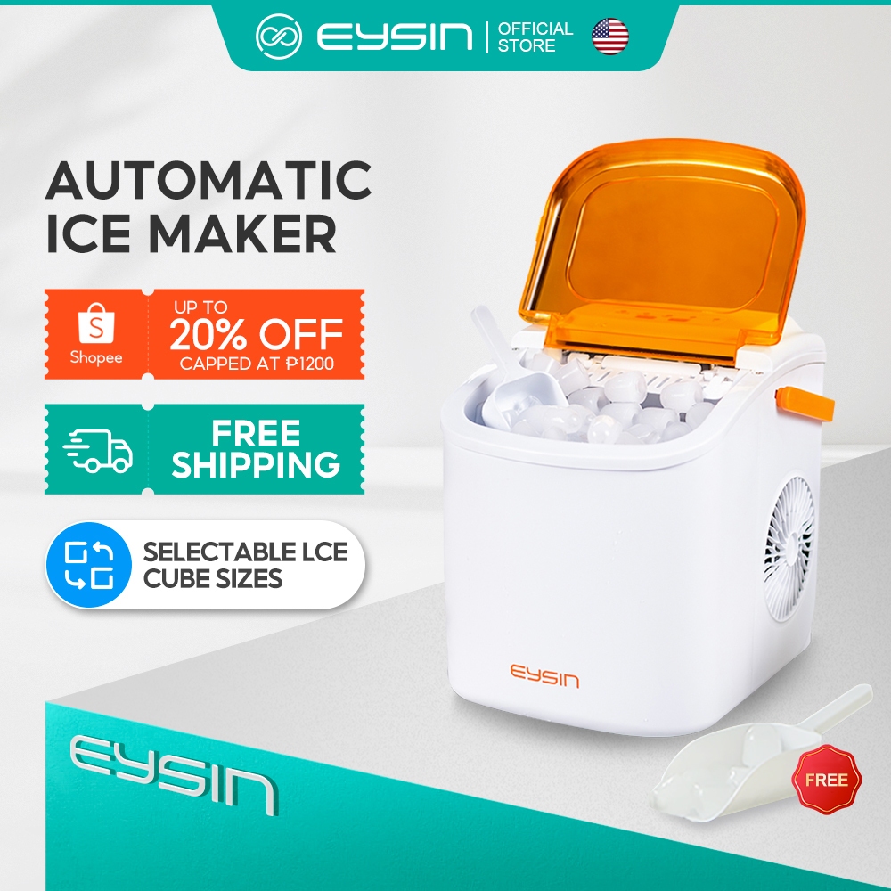 EYSIN Automatic Ice Maker Machine Fast Cooling Selectable Ice Cube ...