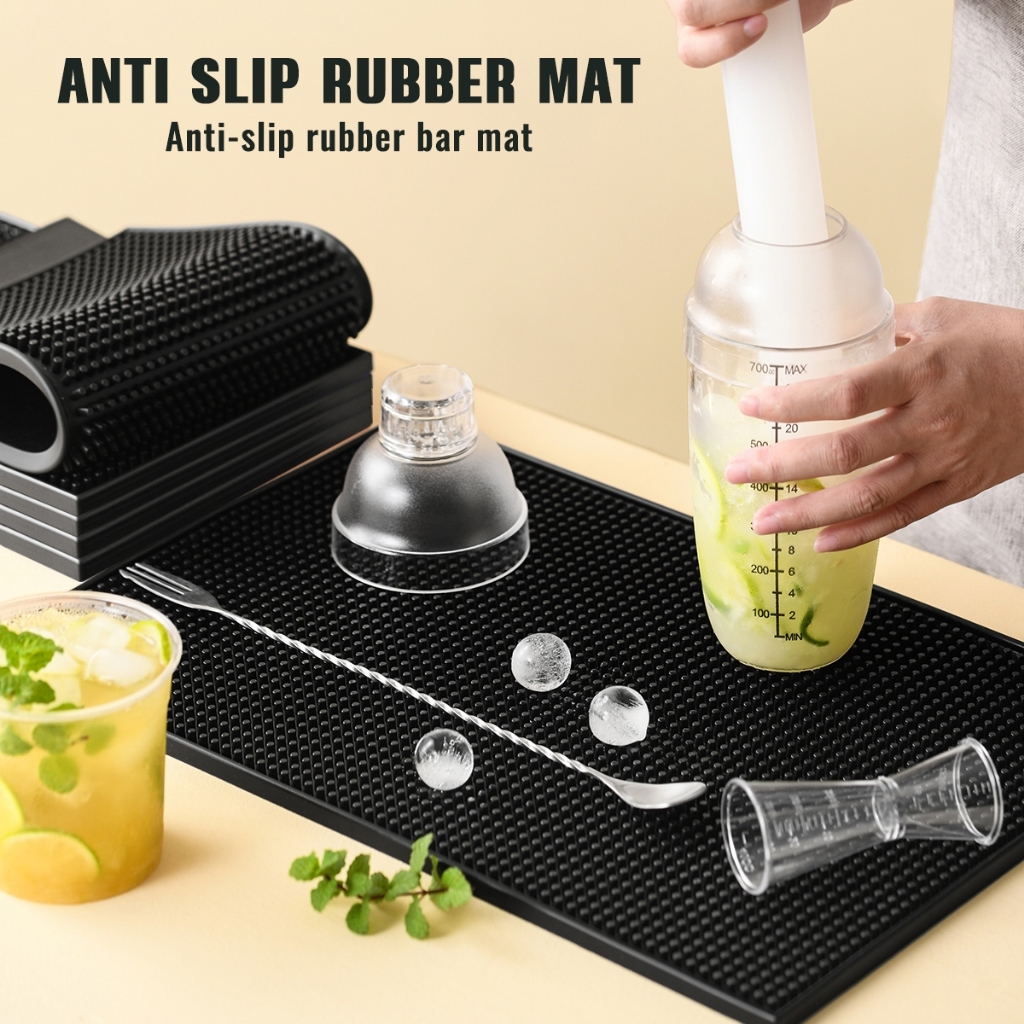 Bar Mat Anti-slip Countertop Soft Rubber Mat Silicone Anti-slip Heat ...