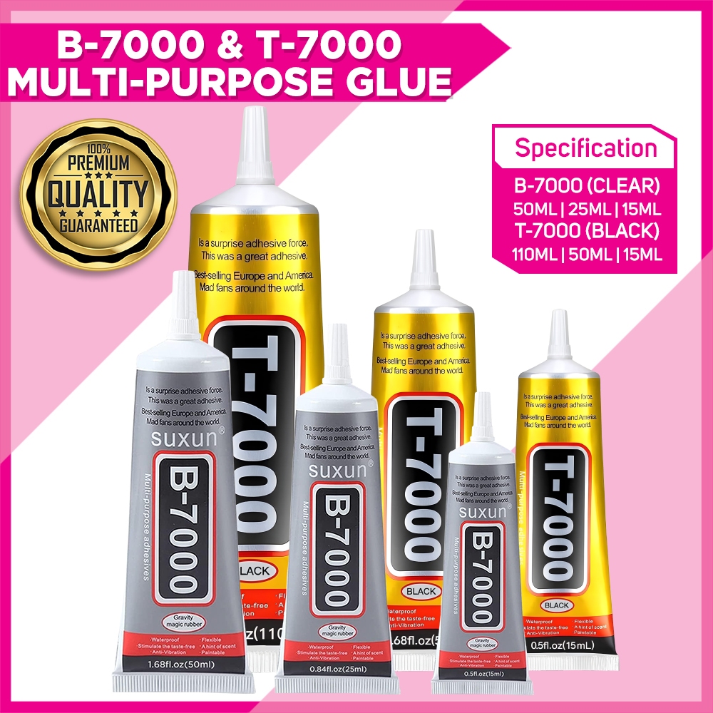Strong adhesive Multi-purpose Glue B7000 | T7000 (Black | Clear ) | Shopee Philippines