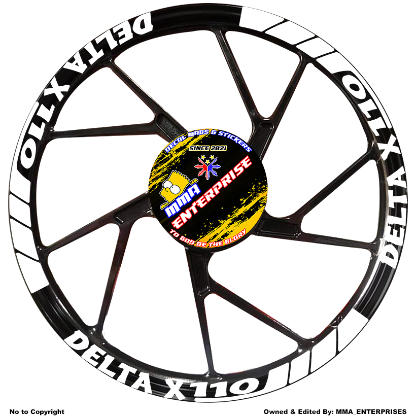 Rusi Delta X 110 Line Style Decal Mag Sticker Good for 2 Mags | Shopee ...