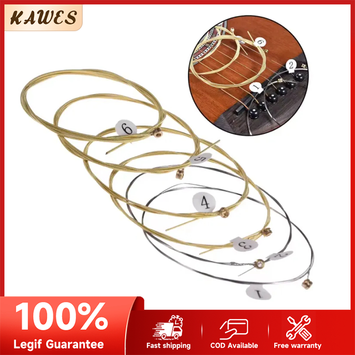 Kawes Acoustic Guitar String Set Brass Phosphor Bronze Musical ...