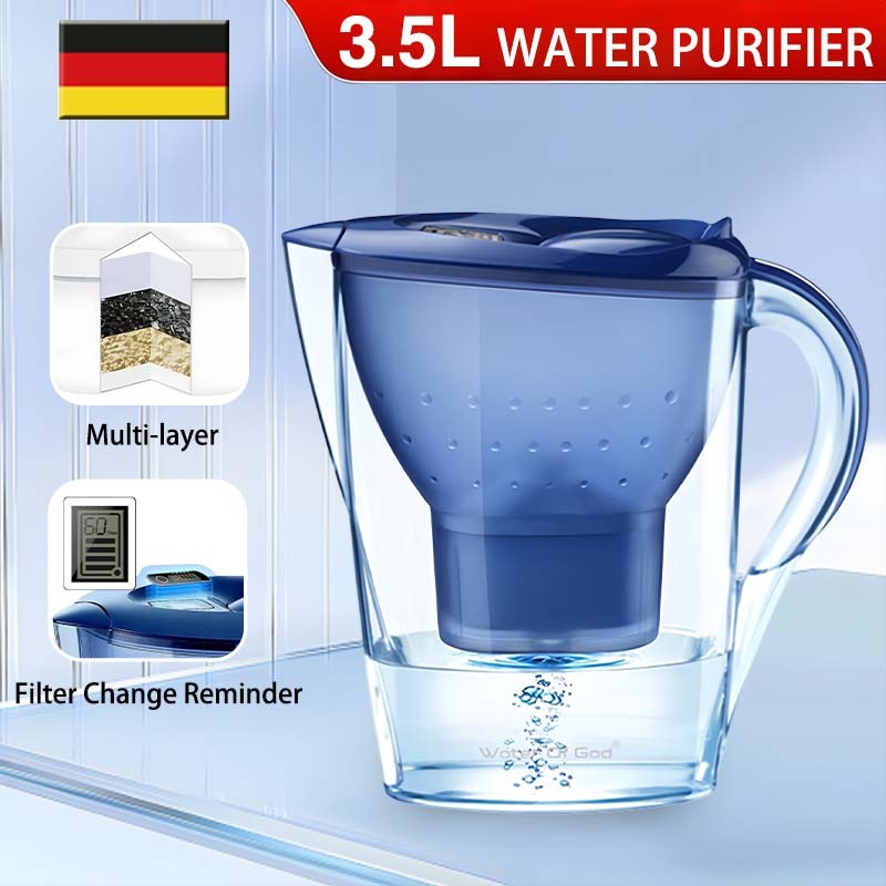3.5L Filter Kettle Premium Alkaline Water Pitcher Healthy Mineral Water ...