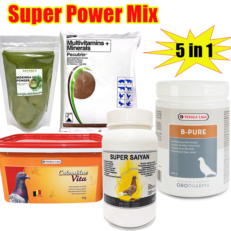 5 in 1 Super power Mix Super Saiyan Pink Mineral B-pure Moringga ...