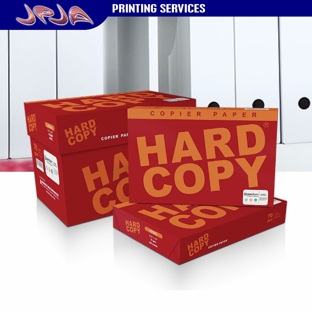 Hard Copy Copier Paper 70gsm (Short/A4/Long) 1Ream (500Sheets) | Shopee ...