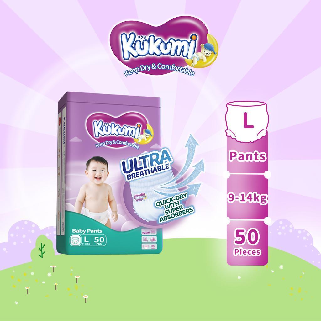 Kukumi Baby diaper pants 50 pcs free shipping L Ultra thin and Super ...