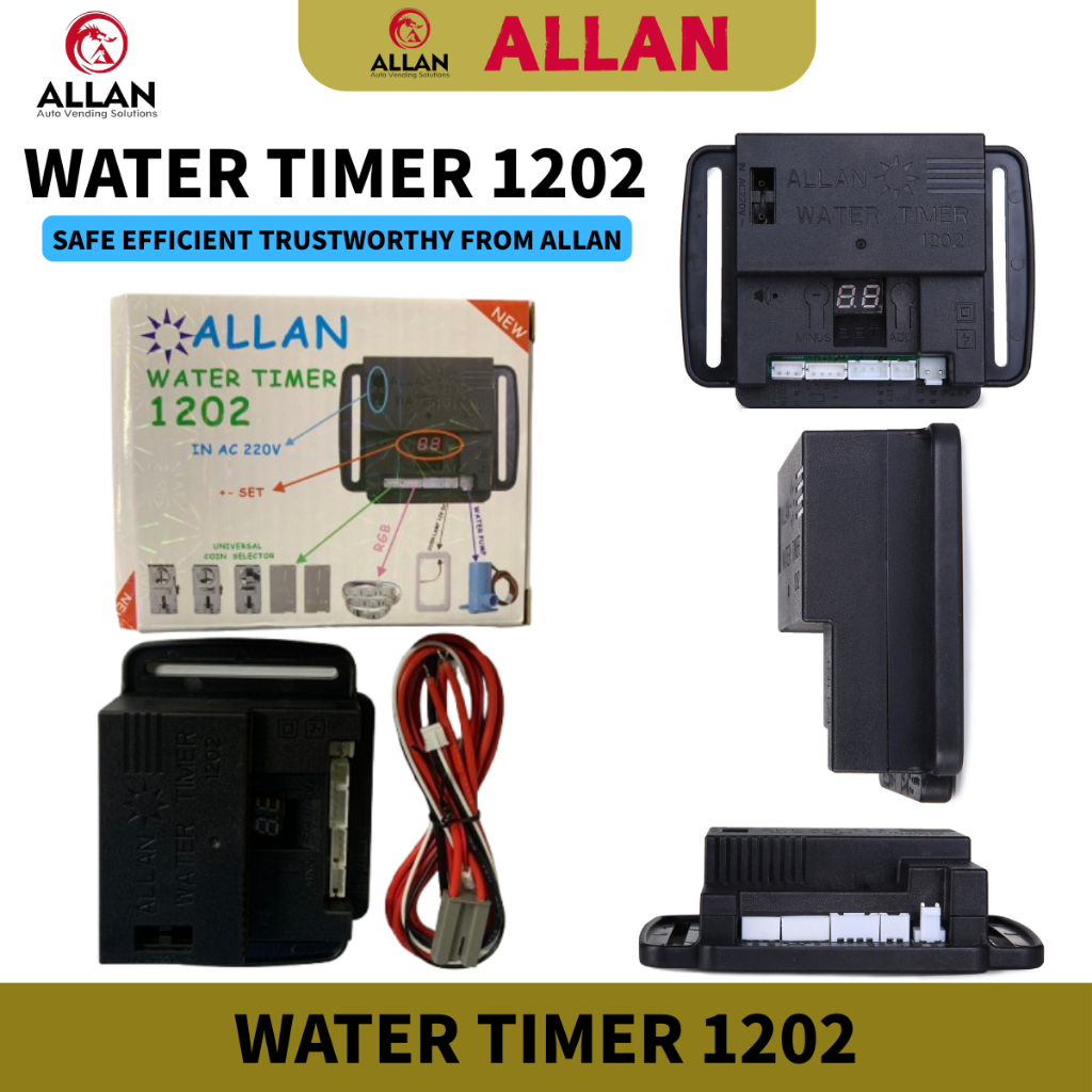 ALLAN 1202 Water Timer 2 Digit For Carwash Vendo / Car Wash // Vendo ...