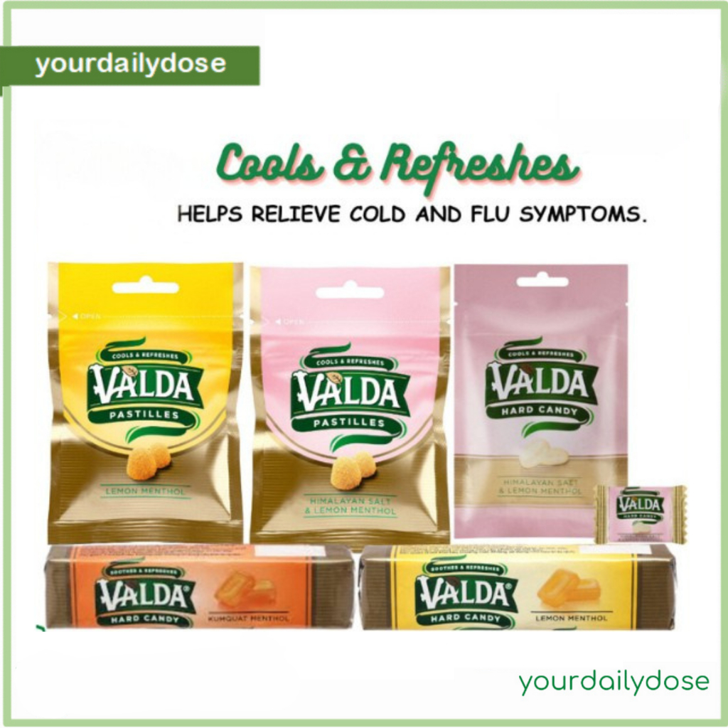 Valda Pastilles and Hard Candy Lemon and Himalayan Salt | Shopee ...