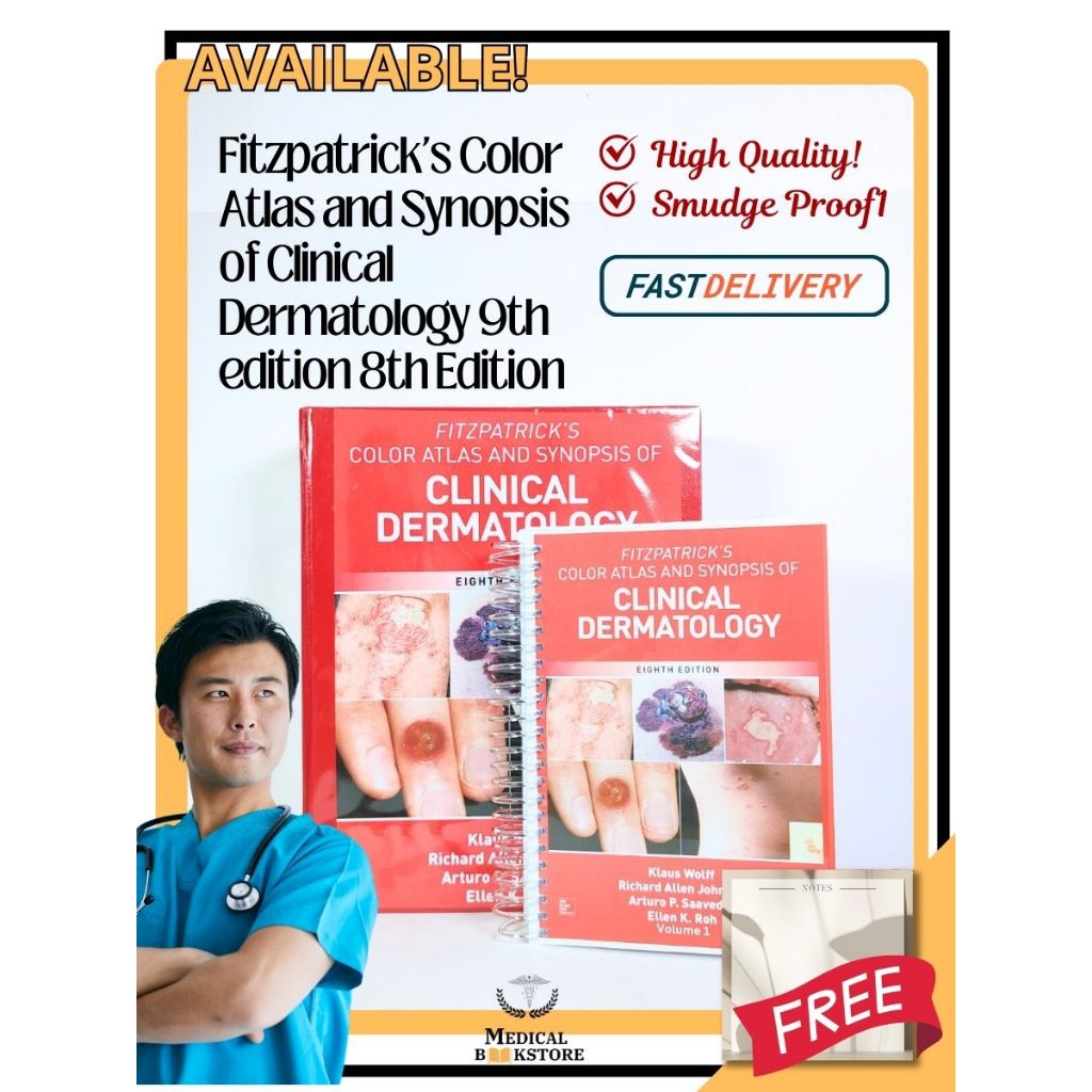 Fitzpatrick's Color Atlas and Synopsis of Clinical Dermatology 9th edition 8th Edition | Shopee ...